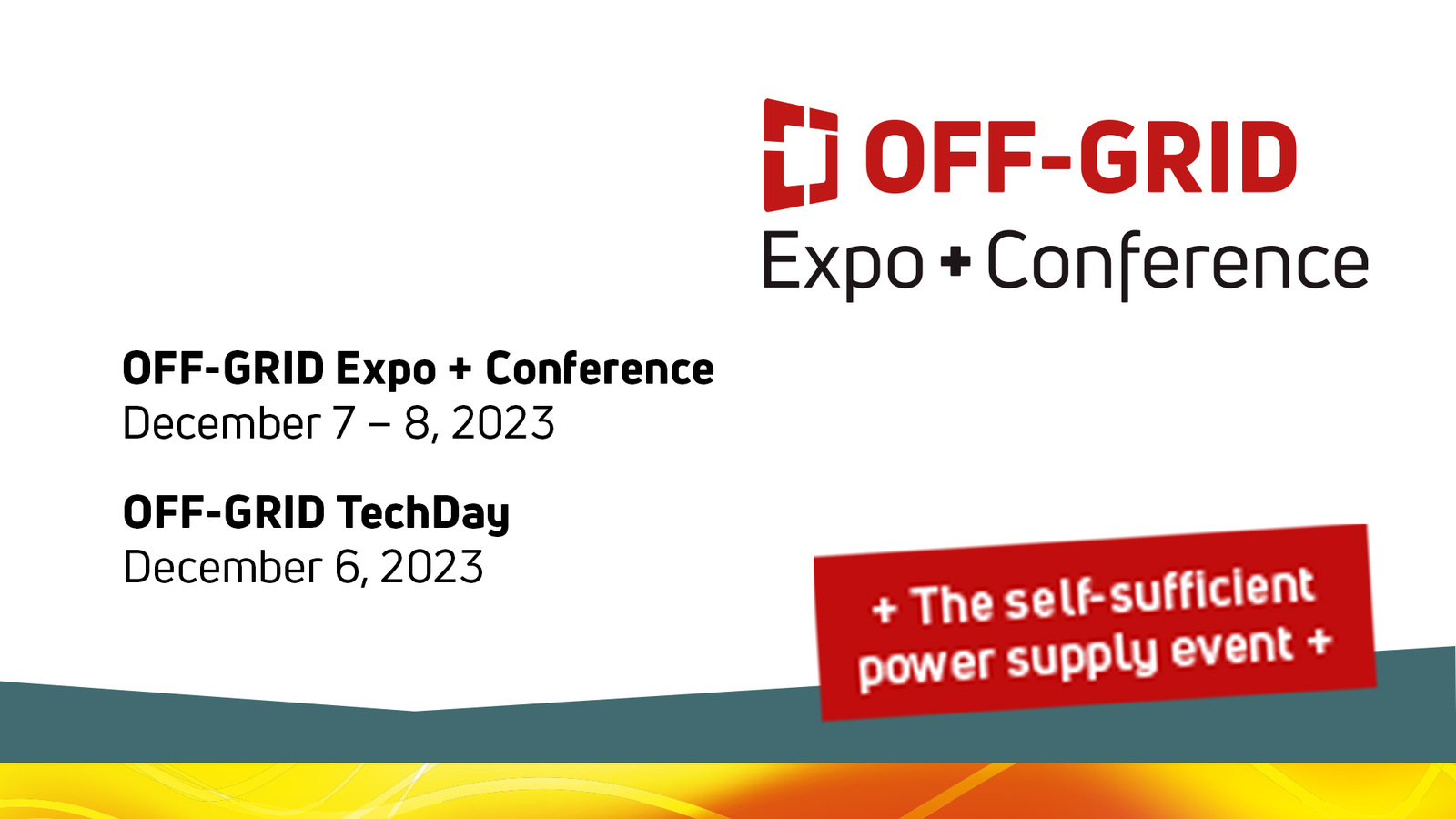 OFF-GRID Expo + Conference 2023