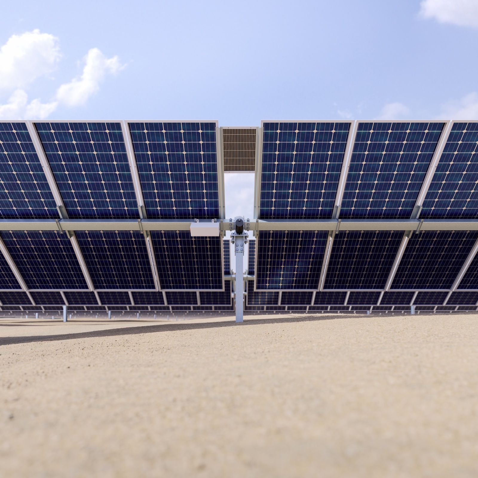 Tracking systems: - A dual-row tracker with machine learning