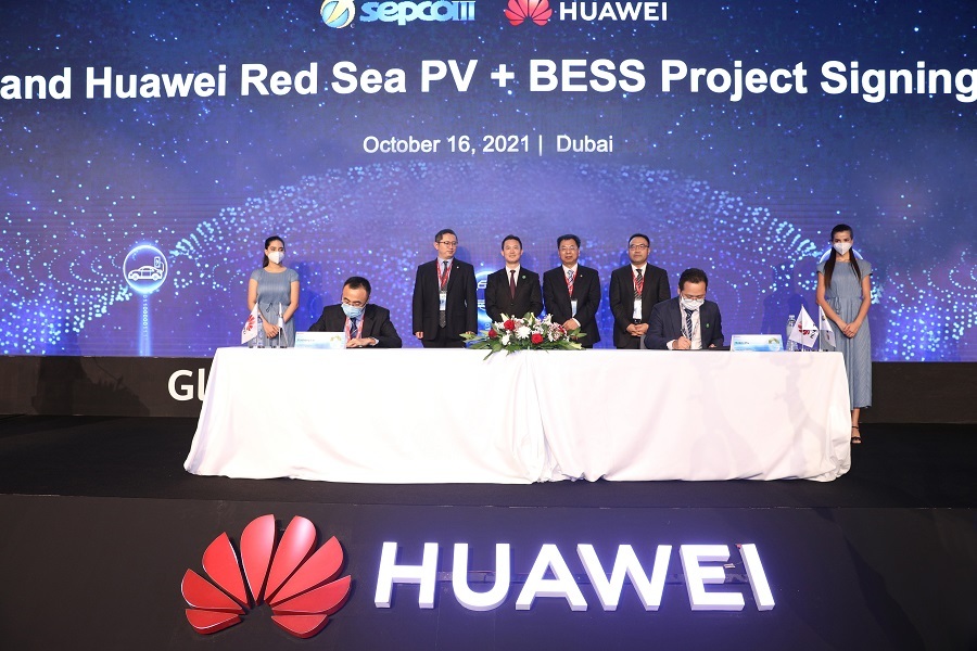 Saudi Arabia: - Huawei wins contract for 1300 MWh storage project
