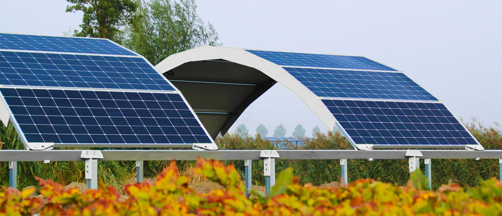 Goldbeck Solar: - An arc-shaped mounting system