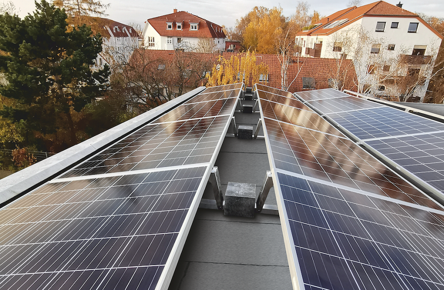 Mounting systems: - Flat roof system that is quickly installed