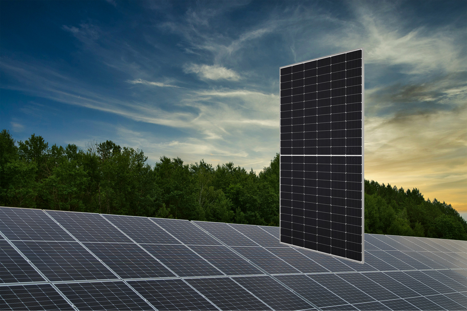 Commercial PV: - Half-cell module that delivers 540 watts