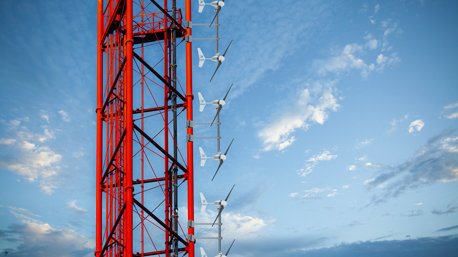 Micro wind - MOWEA delivers first micro wind turbines for radio masts