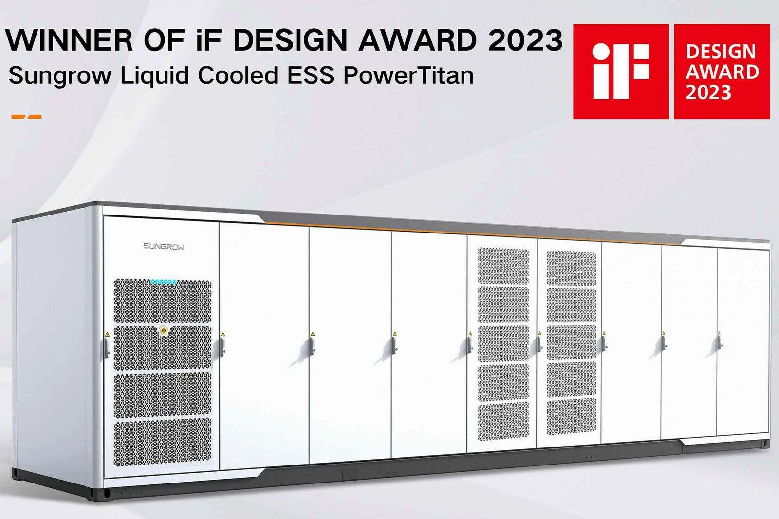 ESS systems - Sungrow wins iF Design Award 2023 for their PowerTitan