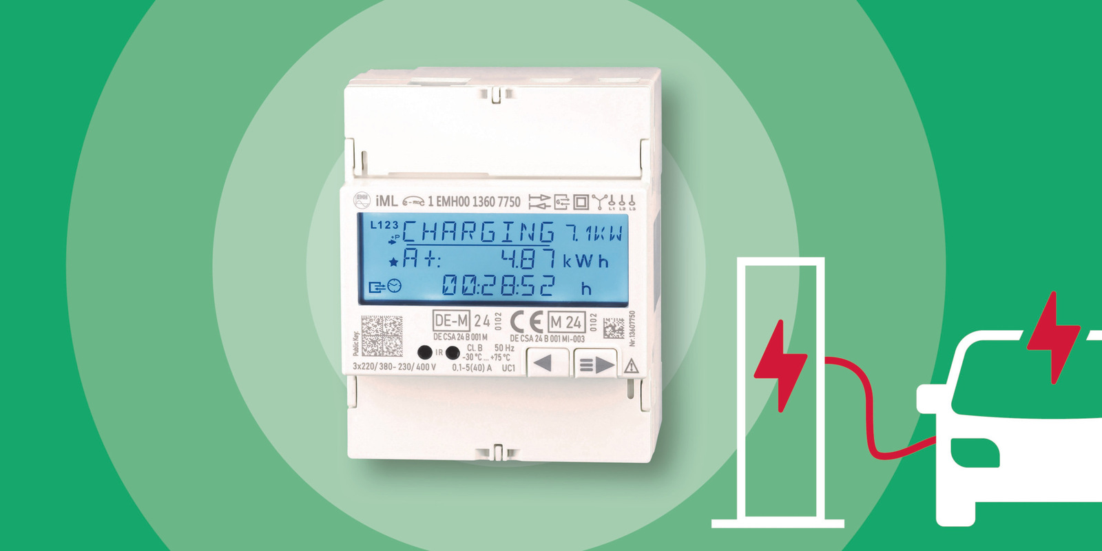 EMH Metering - E-mobility meter with electricity price display