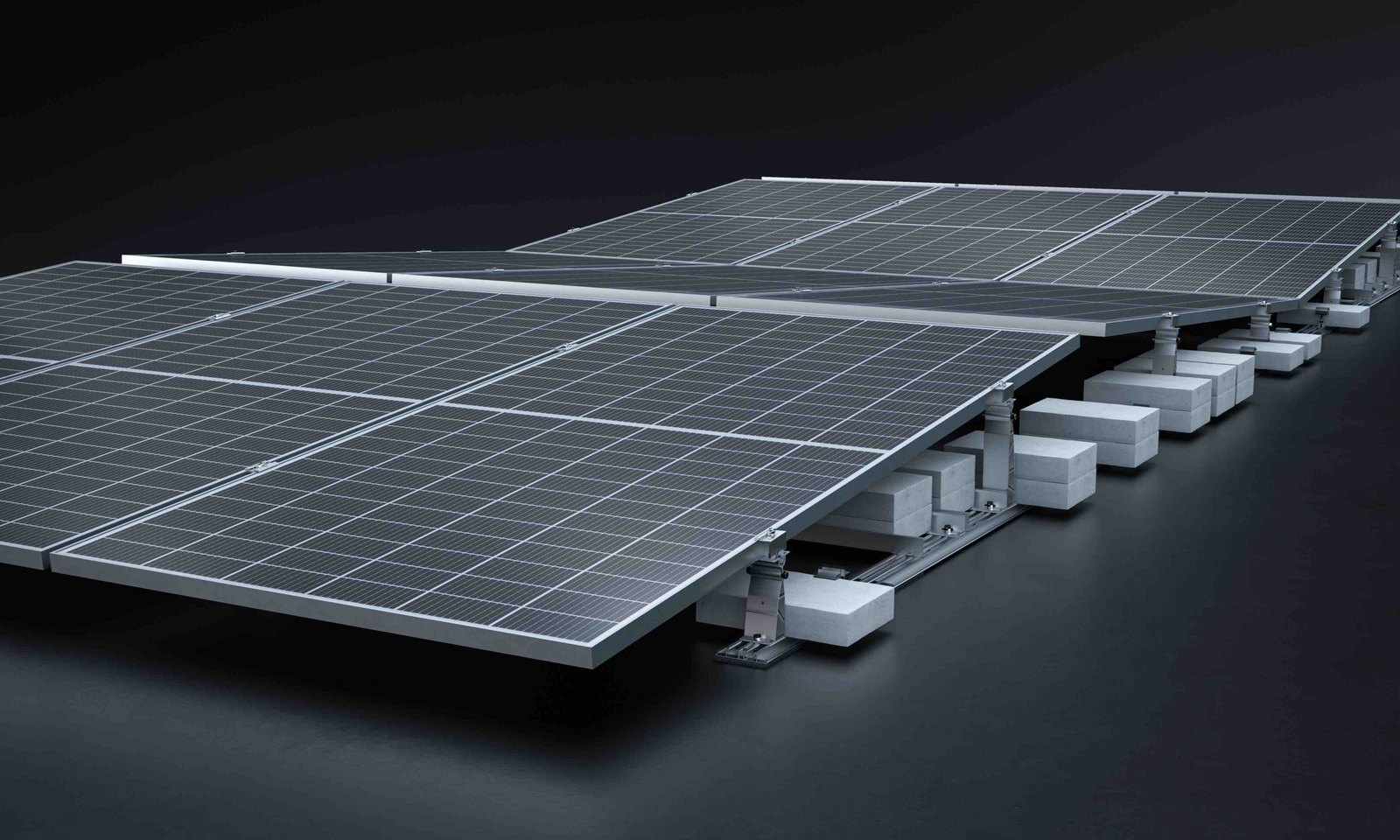 Aerocompact - Flat roof system for upright format modules