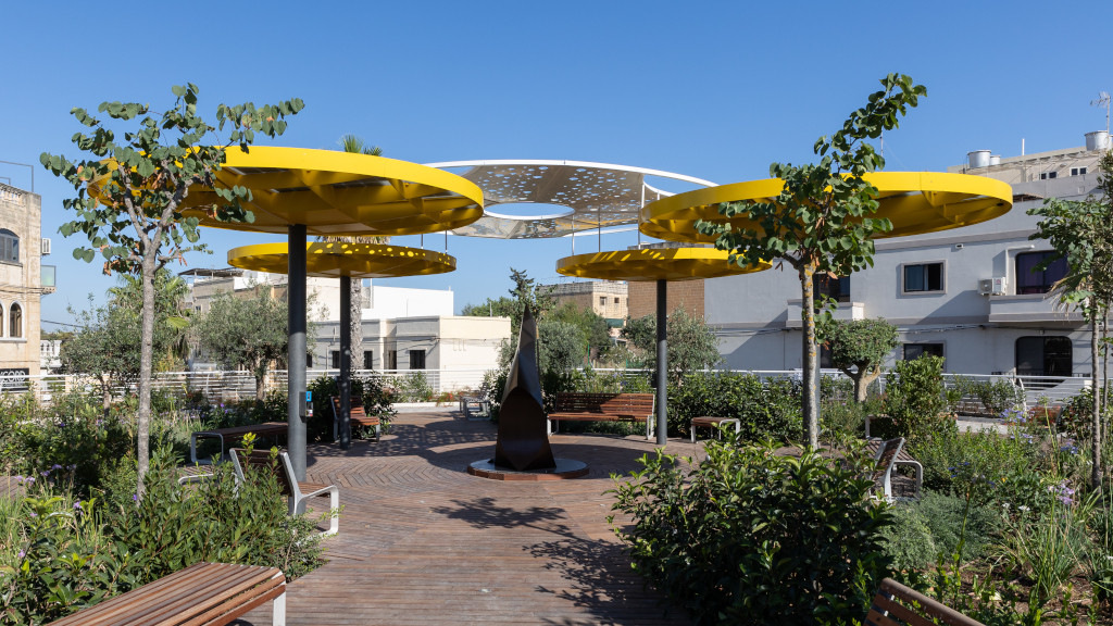 Solar canopies for a green urban oasis in Malta