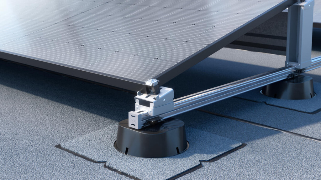 OBO debuts flat-roof mounting system without ballast
