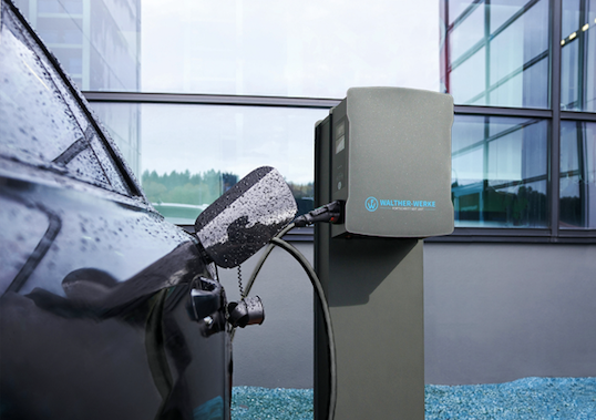 EV charging - Double charge points deliver up to 22 kilowatts each